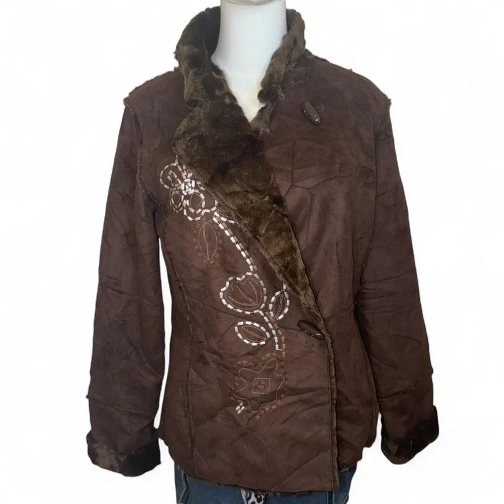 American Vintage | Jackets & Coats | Vintage Y2k Chadwicks Faux Suede ...